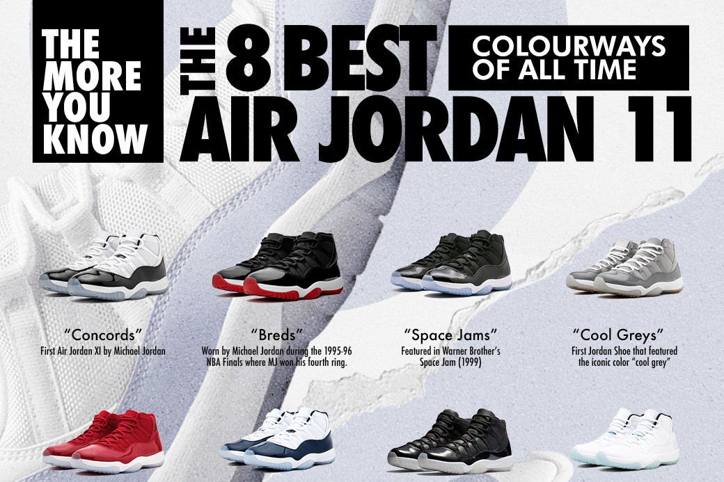 The More You Know: The 8 Best Air Jordan 11 Colourways Of All Time - SEEK